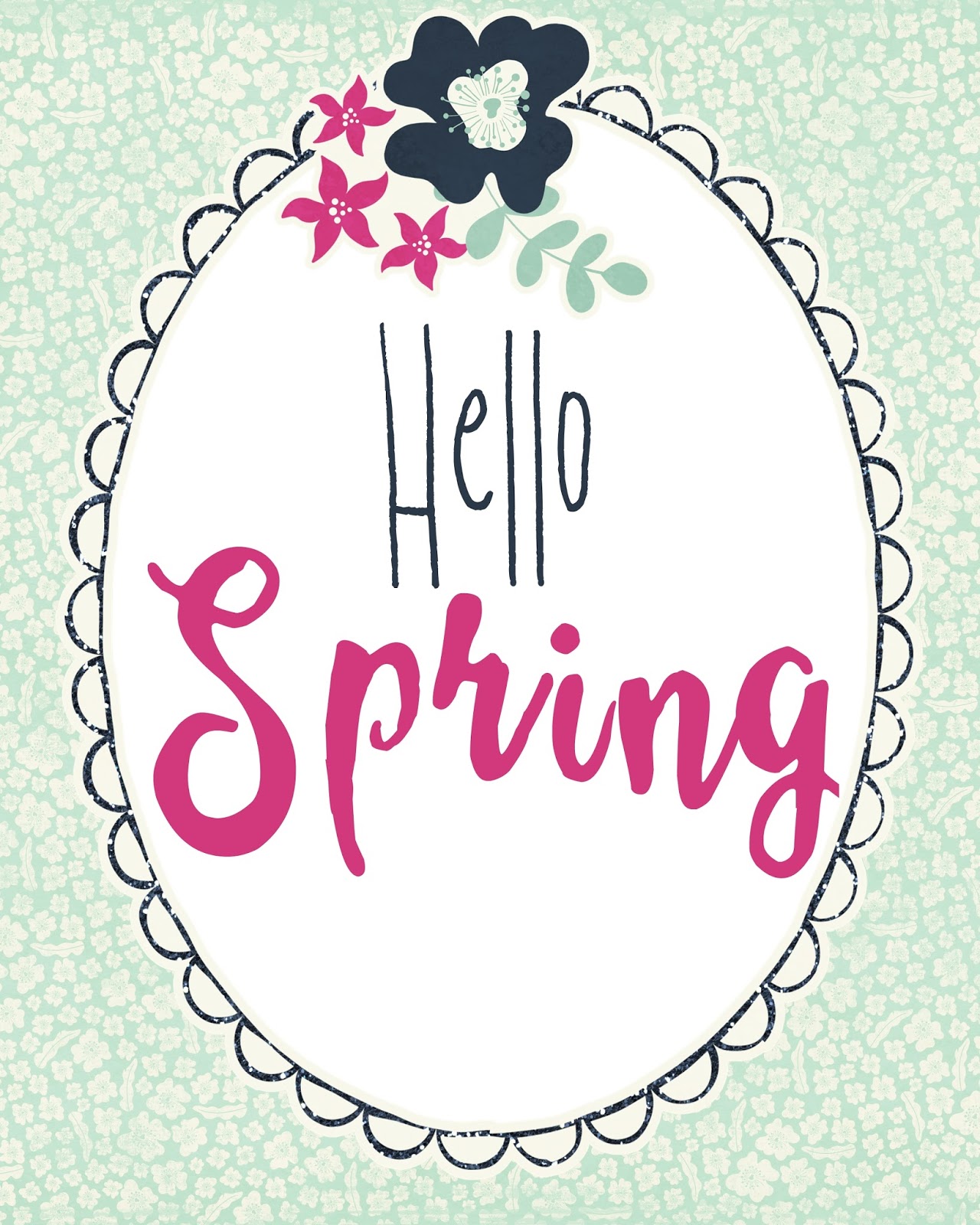 The Cozy Red Cottage: Hello Spring! Free Printable