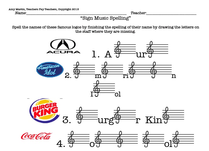 Treble in the Classroom: Note Reading Music Practice