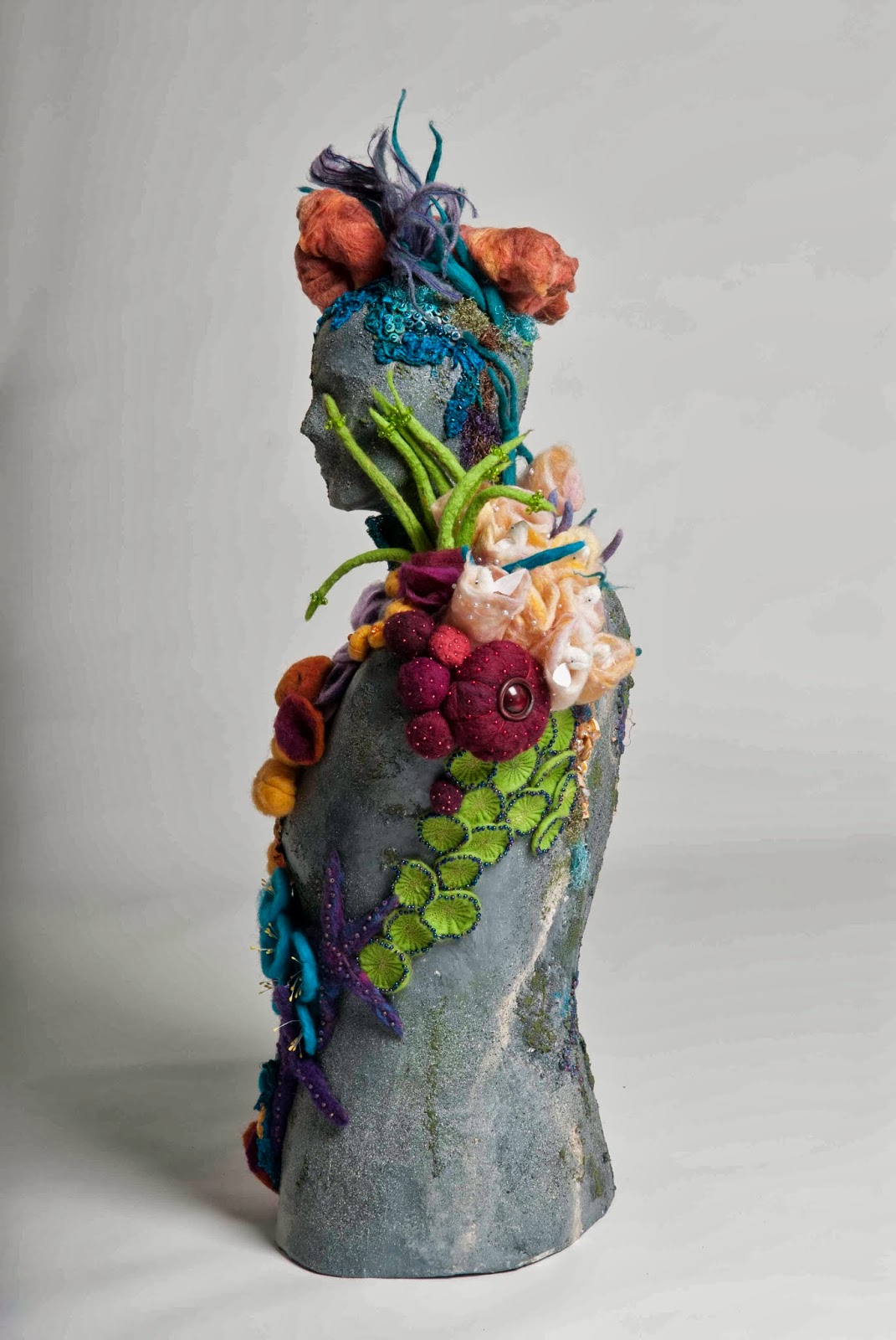 Wendy O'Brien: mixed media/ fibre art: New Felt Work