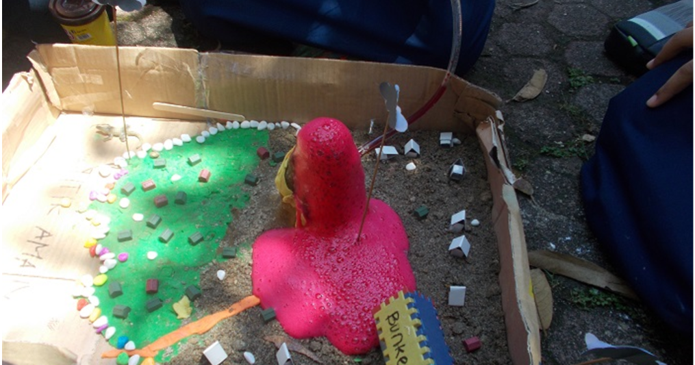 Laporan Miniatur Gunung Meletus