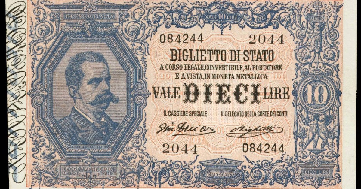 Italy 10 Lire banknote 1914 King Umberto I|World Banknotes & Coins ...