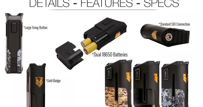 Alex Vape ECIGS: Limitless Arms Race Mod 200W