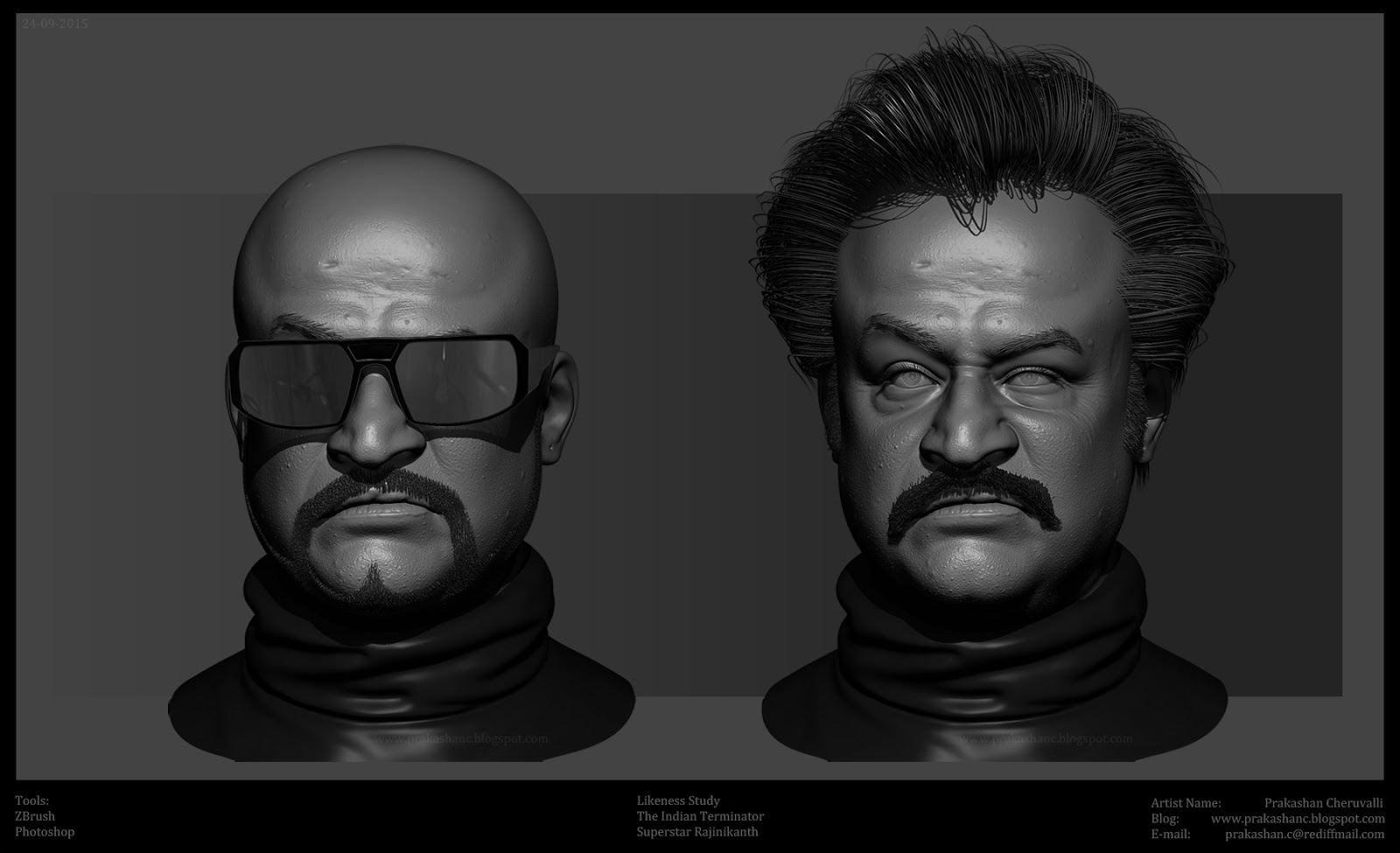 PERSONAL WORK PRAKASHAN : Likeness Study.. The Indian Terminator ...