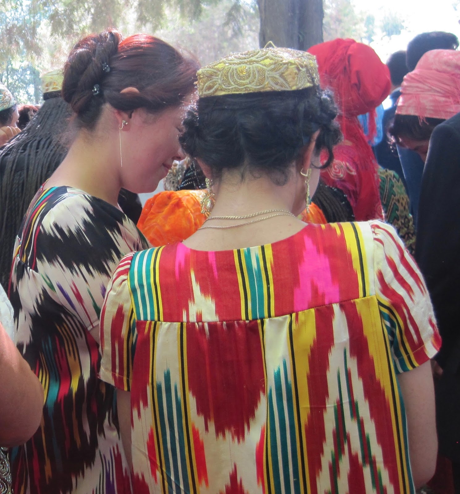 Reflections from Kitty & Lee: Tajik fabric: atlas and adras