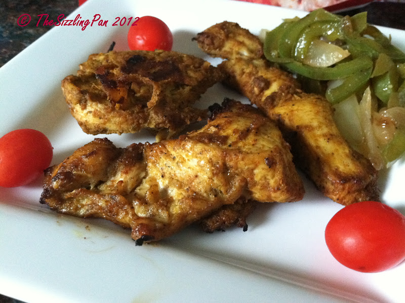 The Sizzling Pan: "Fusion Cuisine"- Tandoori Chicken and Naan/Roti ...