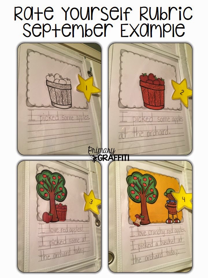 Primary Graffiti: Rate Your Writing {Year-Round Visual Rubric}