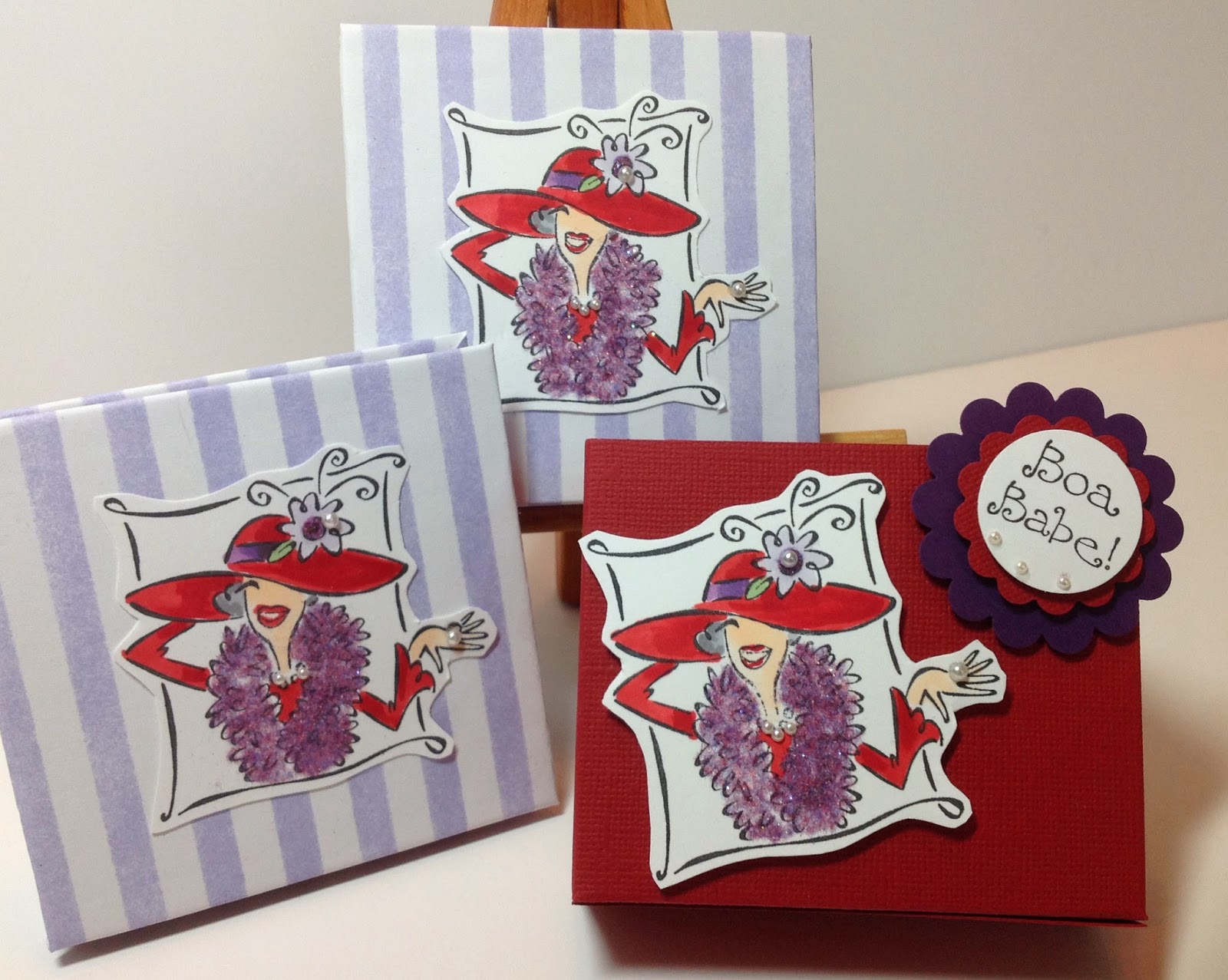 Rubber Room Antics: Red Hat Lady Post-it Note Holder