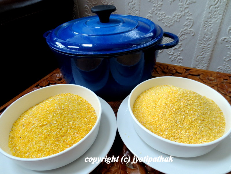 Taste of Nepal: Nepali Dhindo - ढिडोँ - (Cornmeal Porridge)