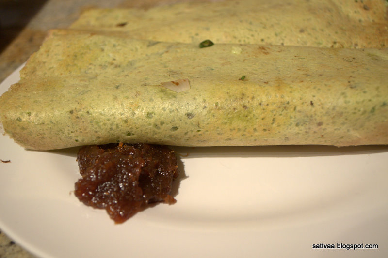 Sattvaa: MLA Pesarattu - Andhra's take on the masala dosa