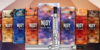 NJOY Vape Pen (With USB and Wall Chargers) + 10ml Bottle of Vaping E ...