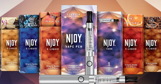 NJOY Vape Pen (With USB and Wall Chargers) + 10ml Bottle of Vaping E ...