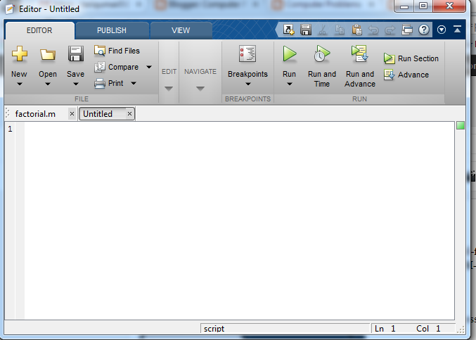 How to Create M-File In MATLAB