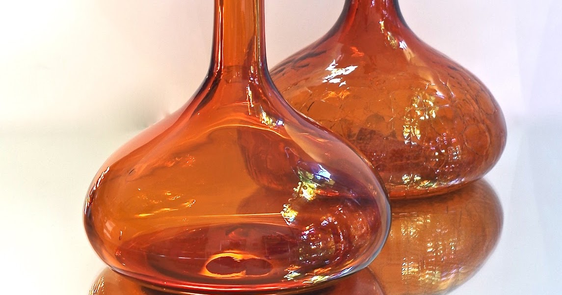 Heart of Glass - Blenko Glass: Blenko Glass Myers # 6516 Decanter in Honey