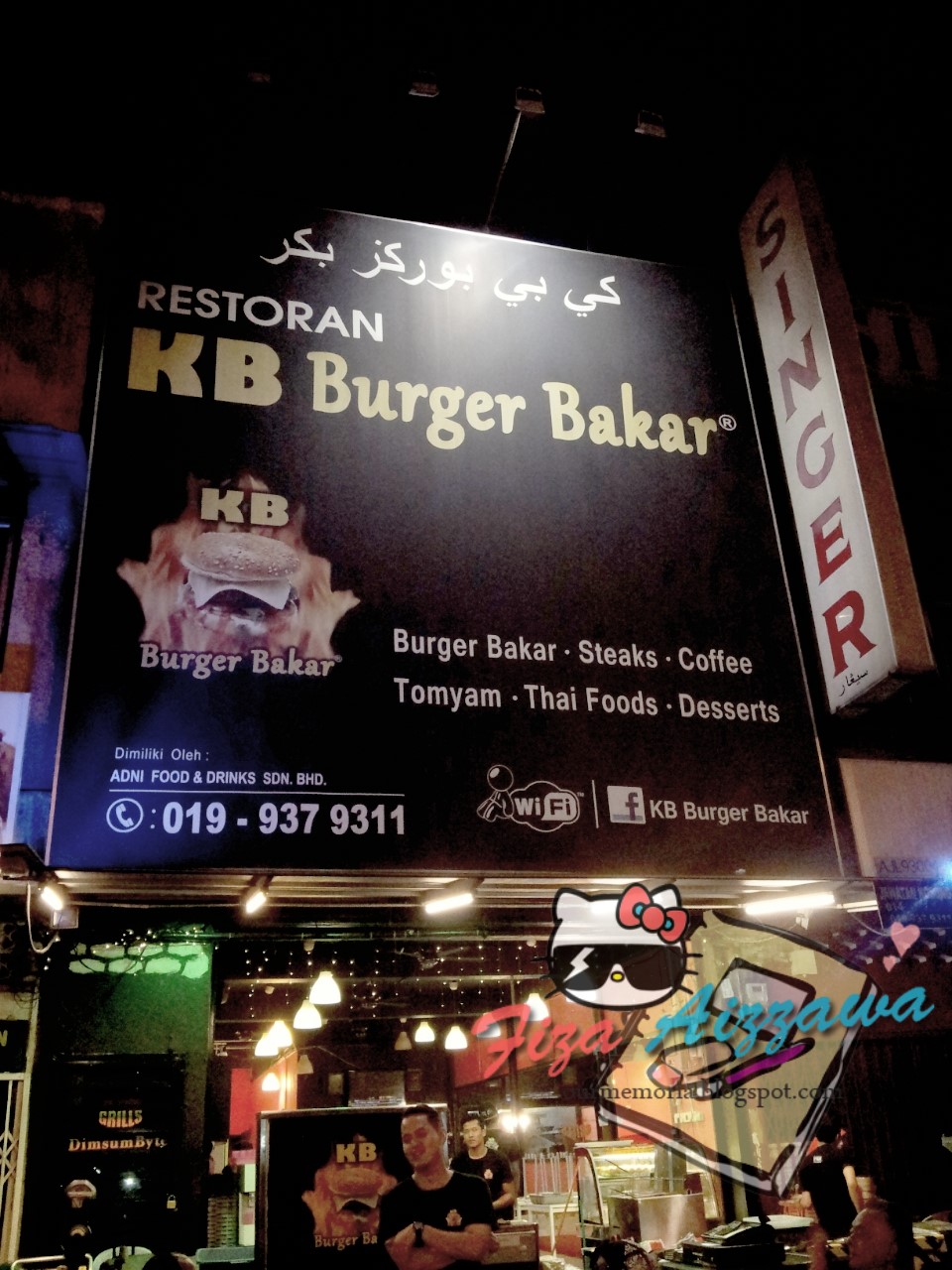 Menikmati hidangan western di Restoran KB Burger Bakar