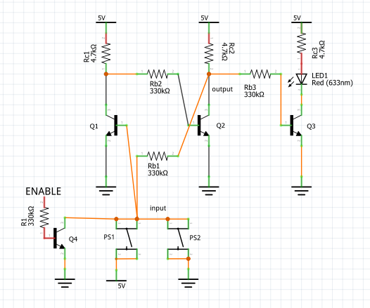 LATCH (1 BIT MEMORY) using transistors