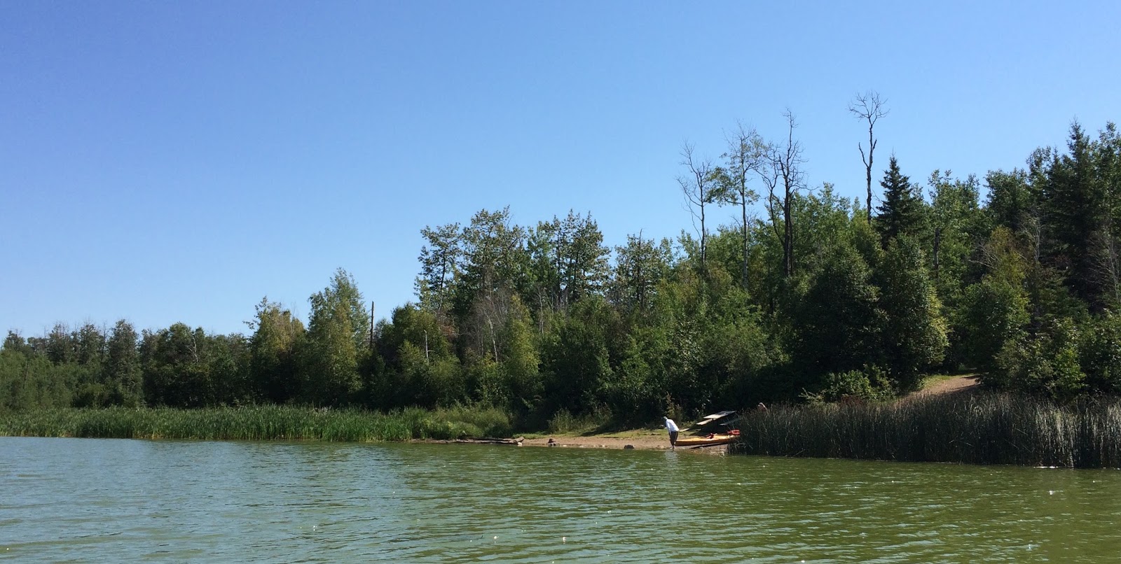 Paddling Near Edmonton, Alberta, Canada: Islet Lake