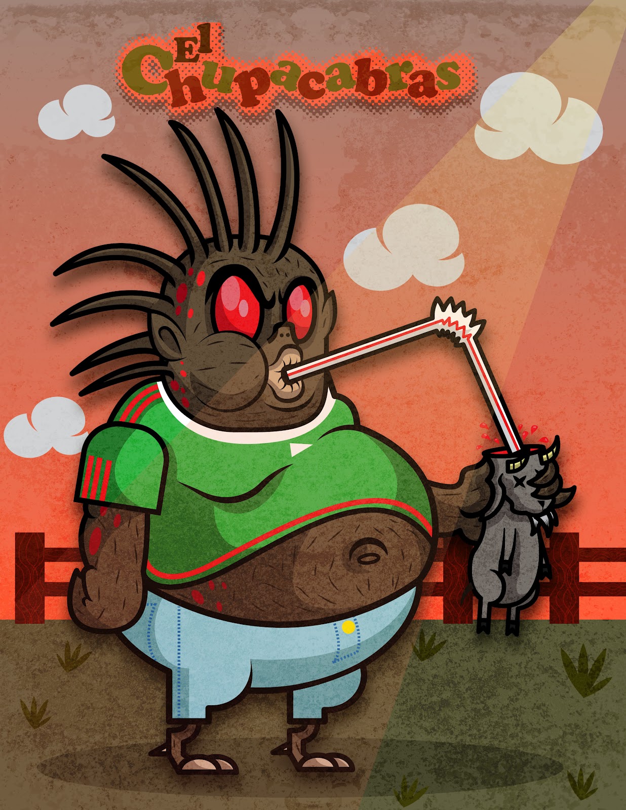 El trabajo de Miguel Angel Gómez Pérez: The Monsters Serie: EL CHUPACABRAS