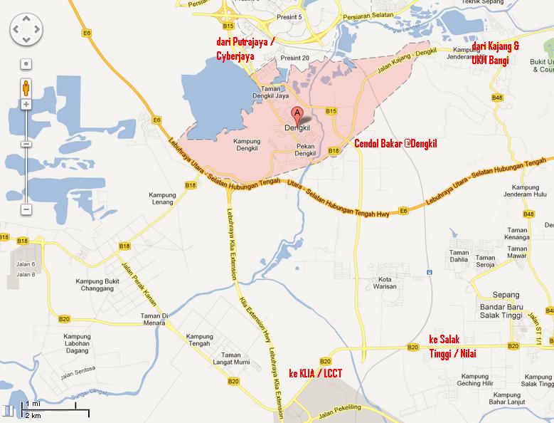 Peta Cendol Bakar @Dengkil