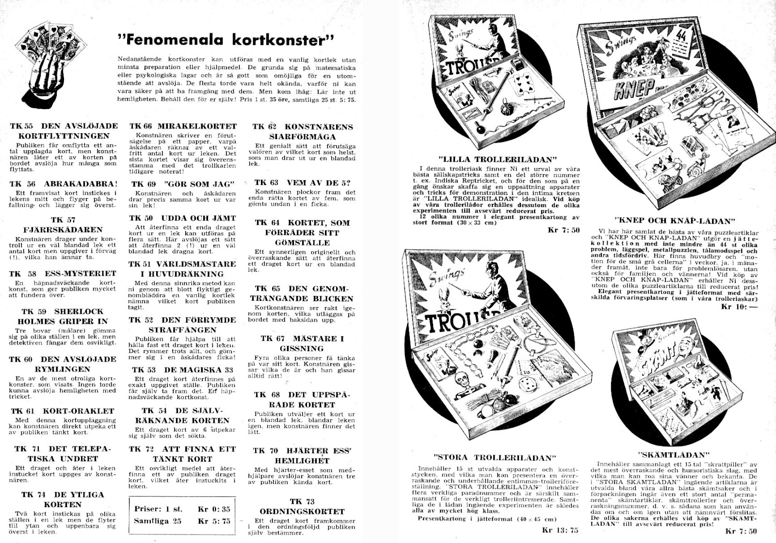 and everything else too: Trolleri (Magic) Katalog '47 PART TWO