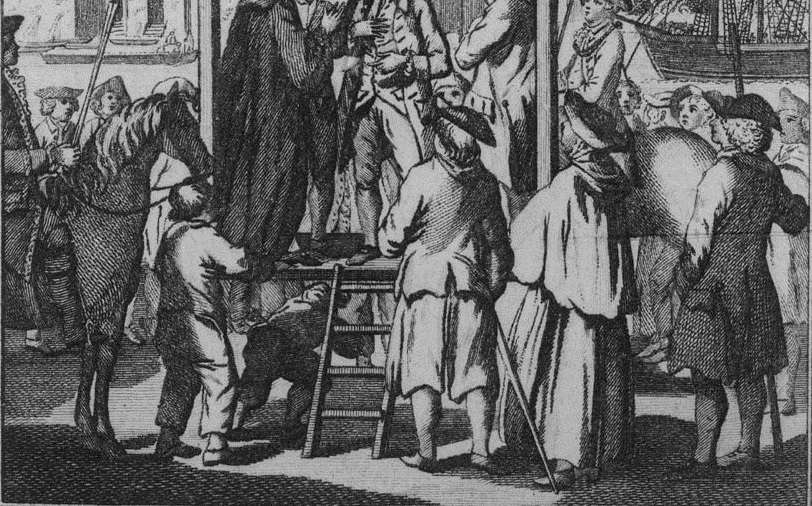British Tars, 1740-1790: Hanging at Execution Dock, late 18th century