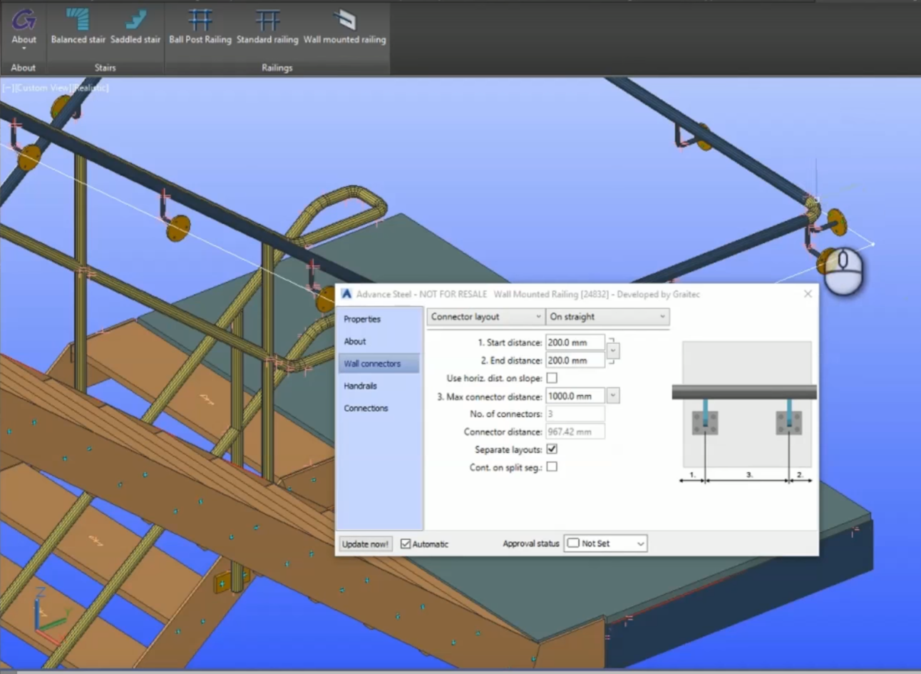Revit Add-Ons: Railing Designer for Advance Steel