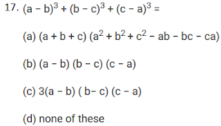 R.D. Sharma Solutions Class 9th: Ch 4 Algebraic Identities MCQ
