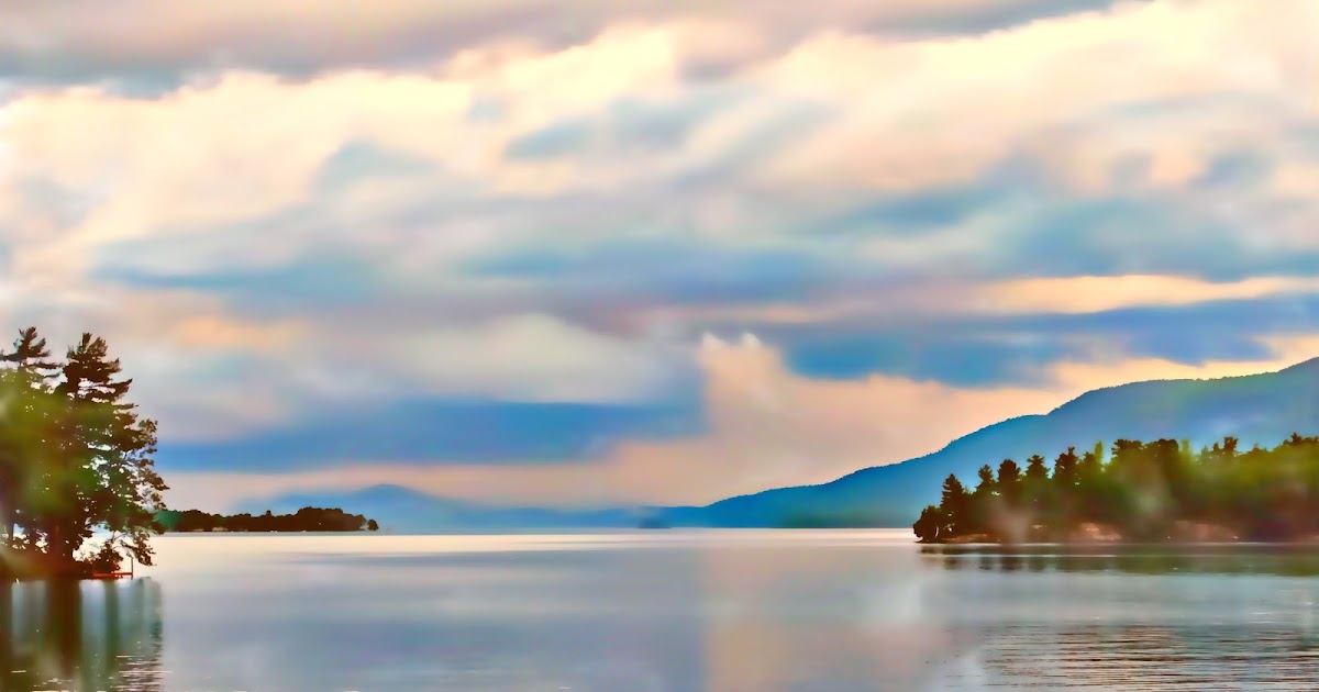 Russ Considine's Photo Art World: Big Clouds Over Lake George ...