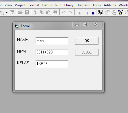 sistem input output: Aplikasi sederhana pada visual basic