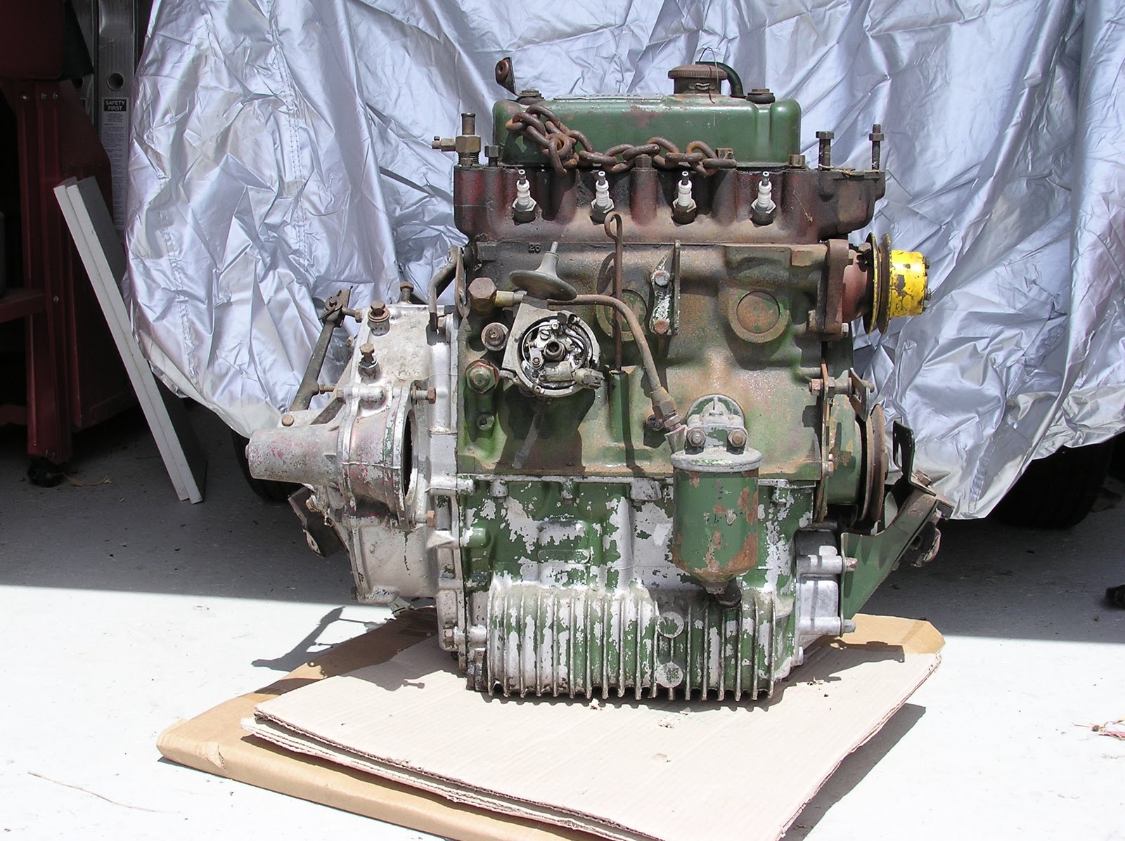 Tim's Mk1 Morris Mini Traveller Restoration: Replacement Engine Found