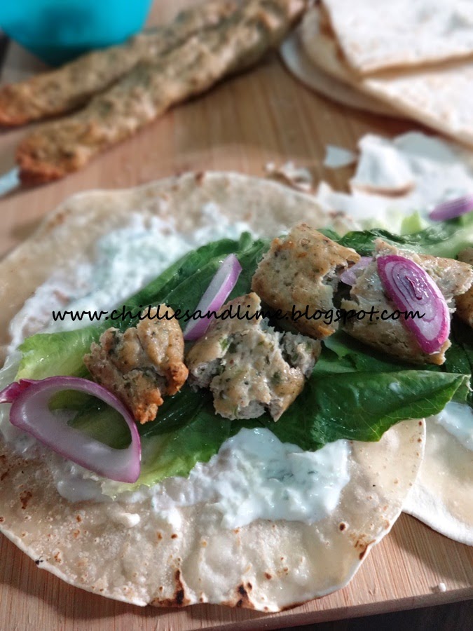 Chillies and Lime: Chicken Kebab Rolls