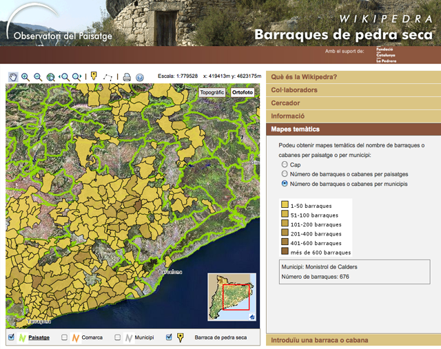 La Wikipedra supera les 10.000 barraques i cabanes de pedra seca