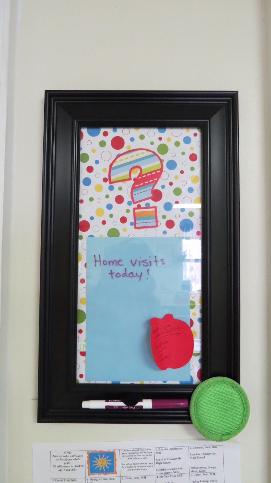 PreK, My Style: Classroom Message Center