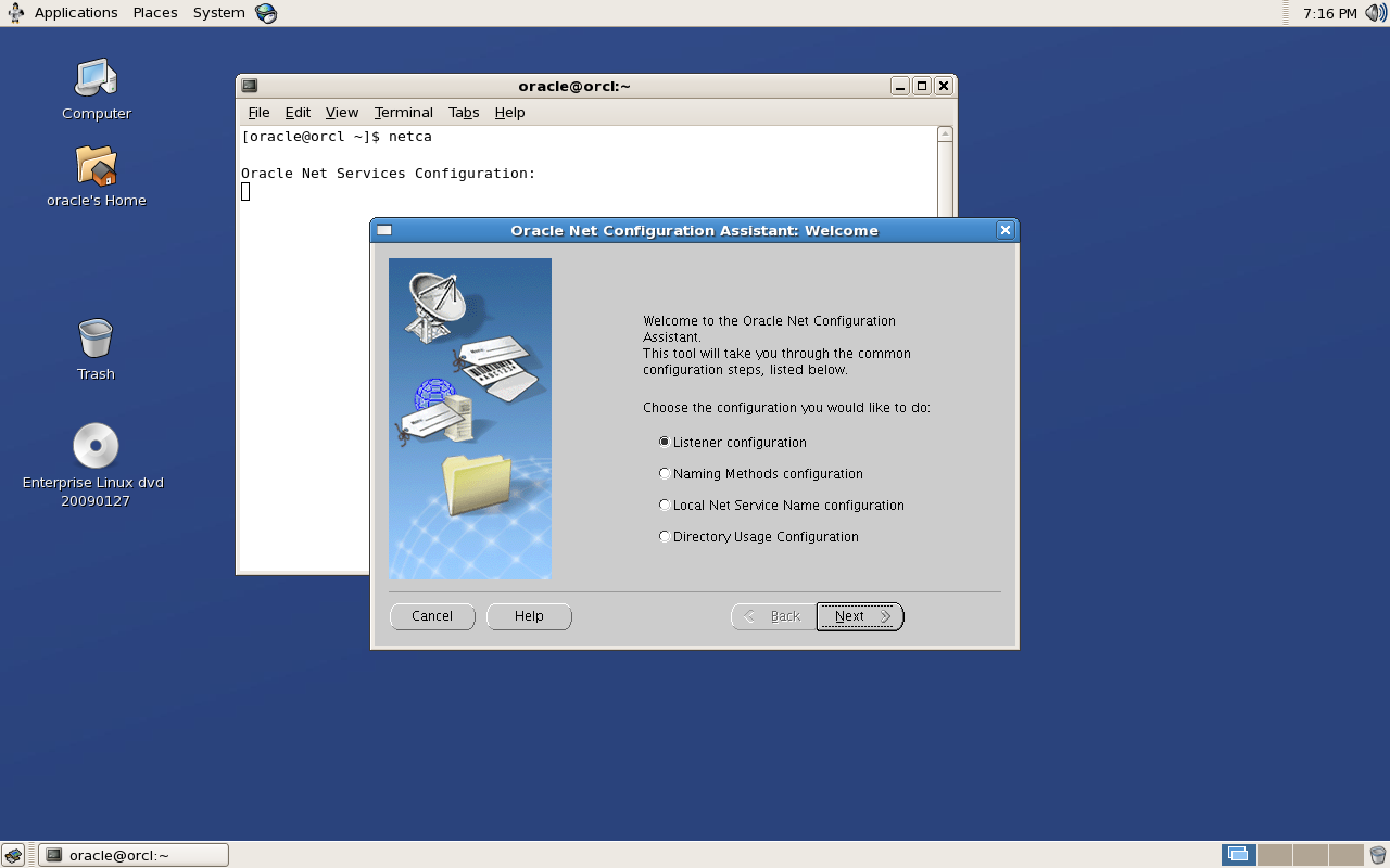 Veysi Gunay S Oracle Blog Create Oracle Database Listener Using Netca And Manually