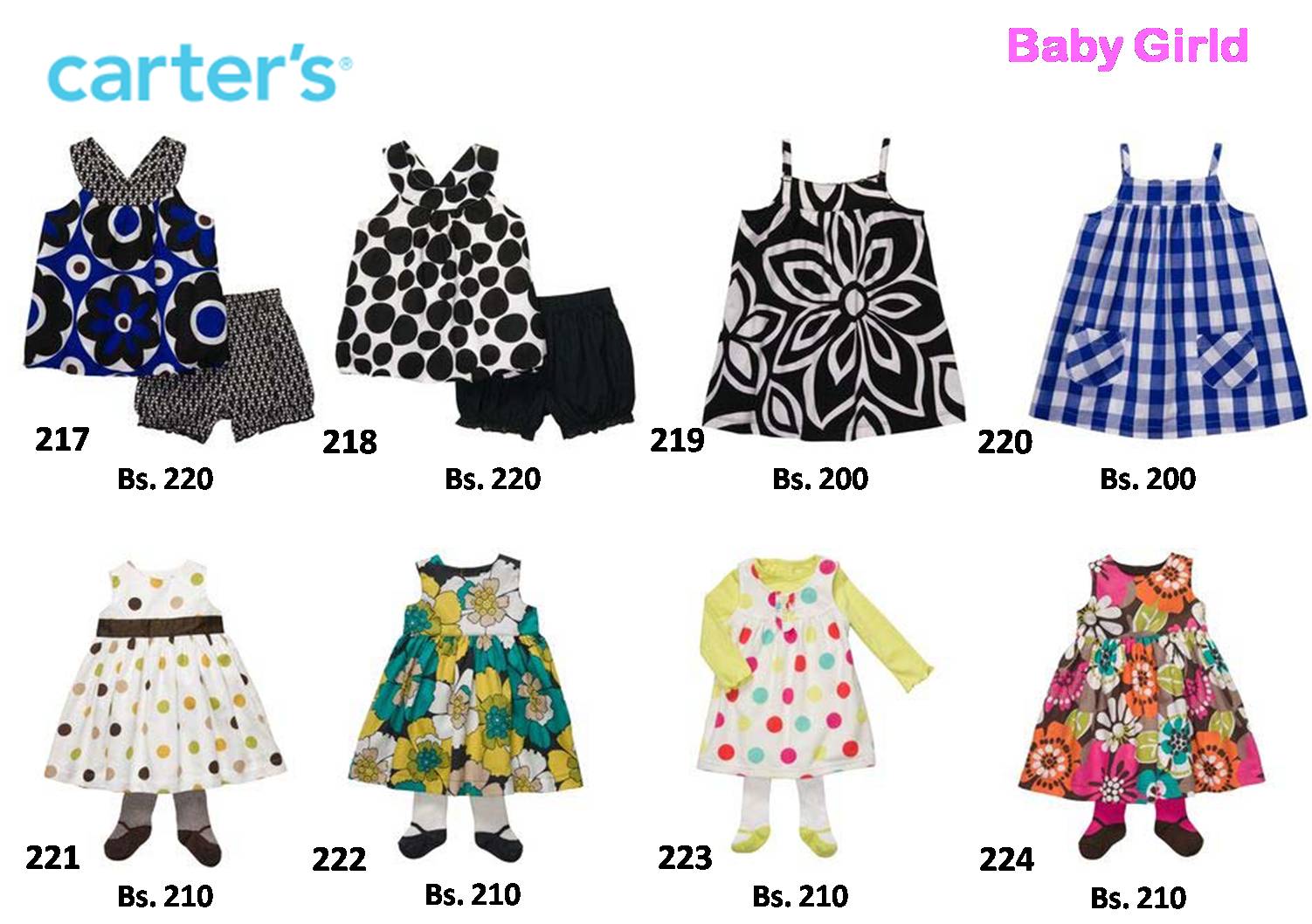 Ropa para niña marca carters - Imagui