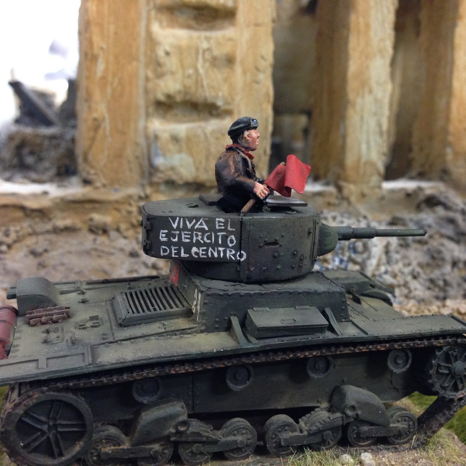 Kate War Painting: Russian T-26 in the Spanish Civil War