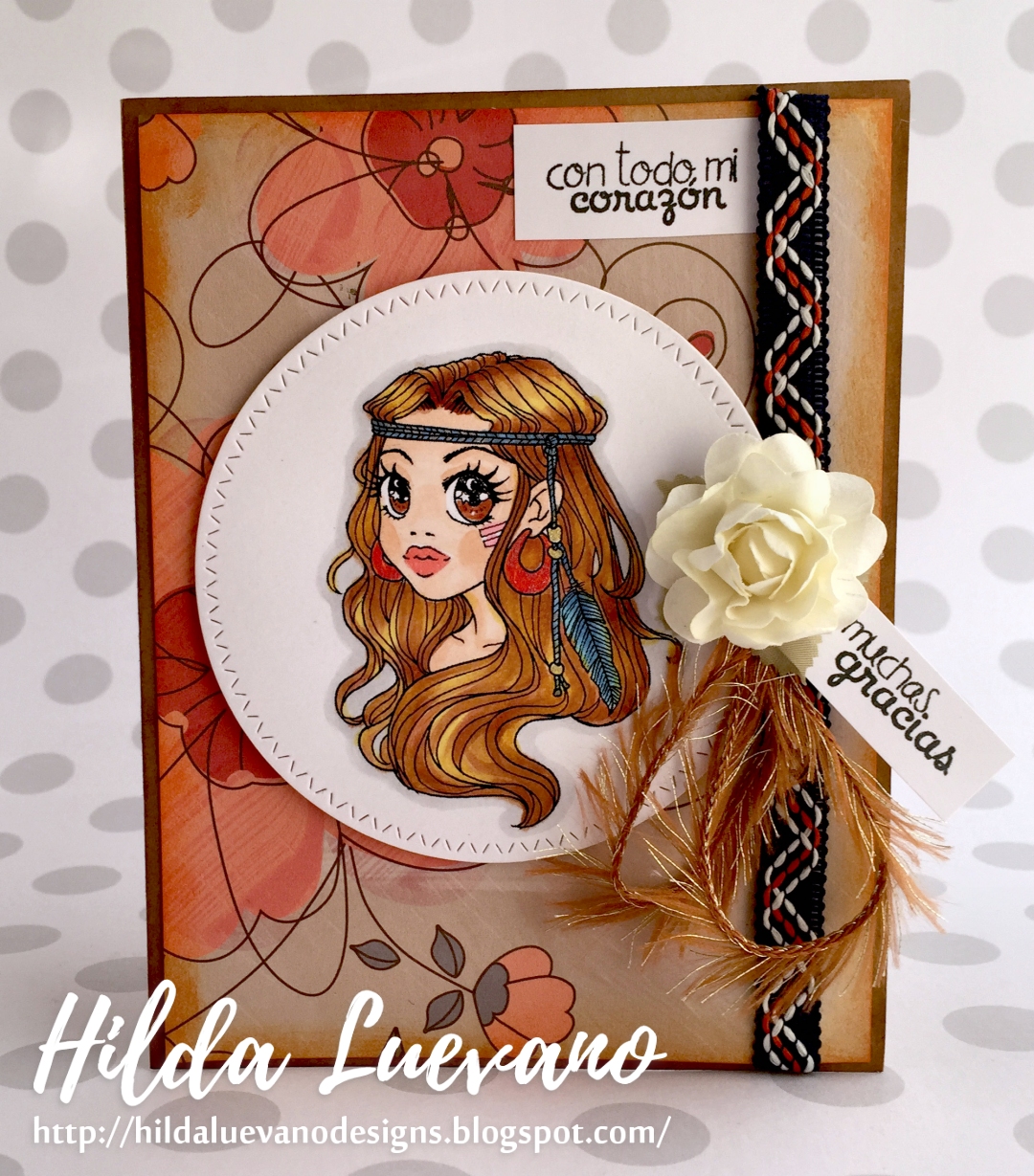 Hilda Designs: Boho Card