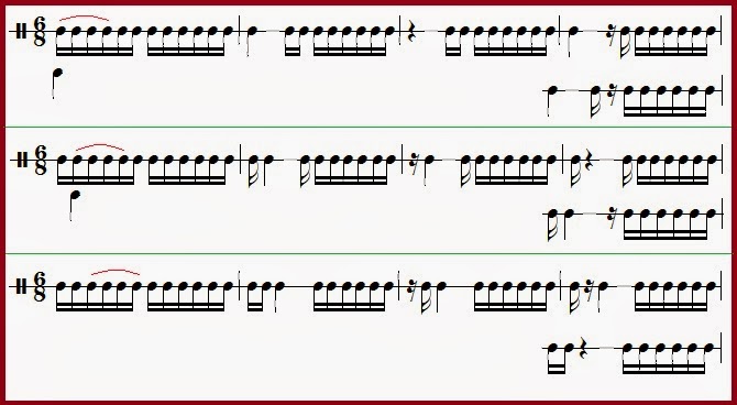 Aprendendo Música.com: 23 - Divisão rítmica do compasso composto