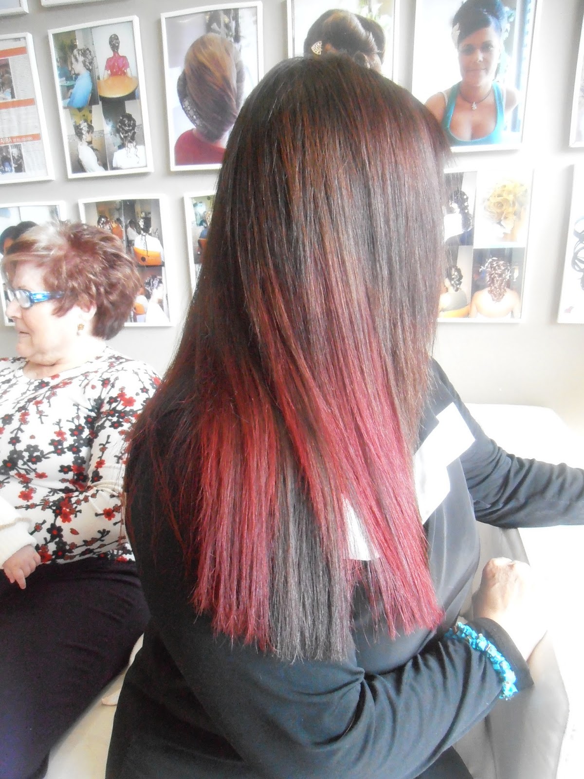 ARTE LOCAL ZARAGOZA: Mechas californianas rojas en melena castaña