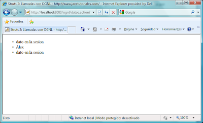 Tutoriales de Programacion Java: Struts 2 - Parte 2: OGNL