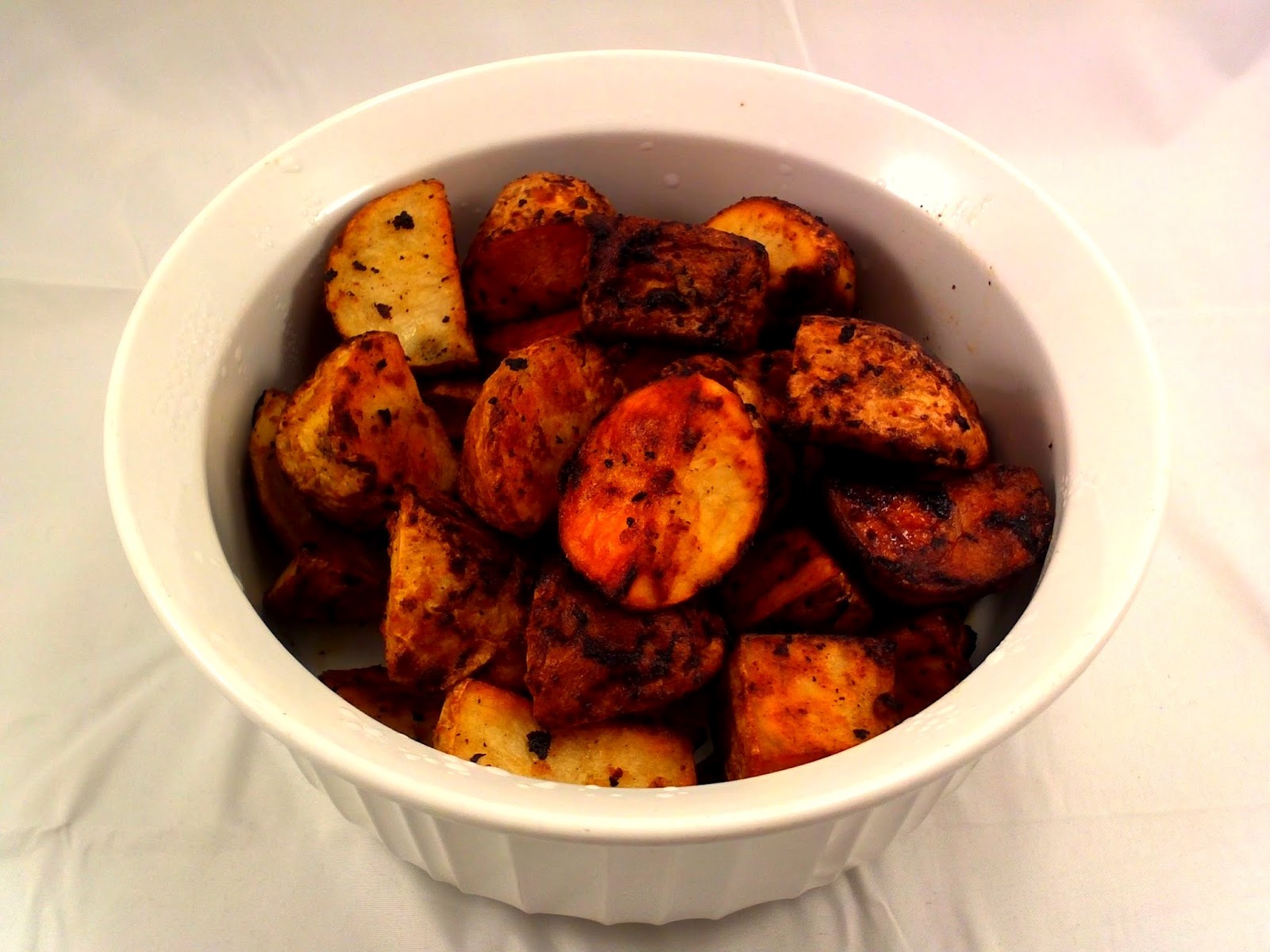 Recipes by the Haggis and the Herring: Mustard and Garlic Roasted Potatoes