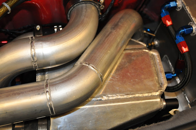 BlackTrax Projects: Project Pics: David's Twincharged AW11 Induction Work