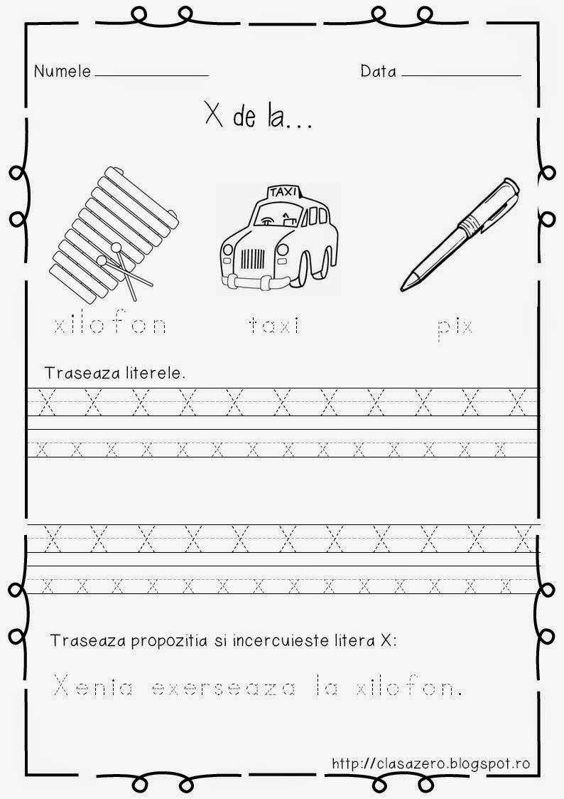 Clasa pregatitoare: Fise litere