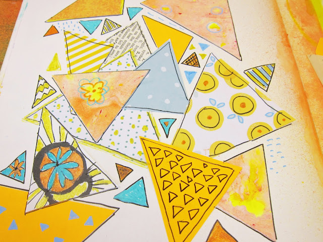 Triangle Paper Collage - Marcia Beckett