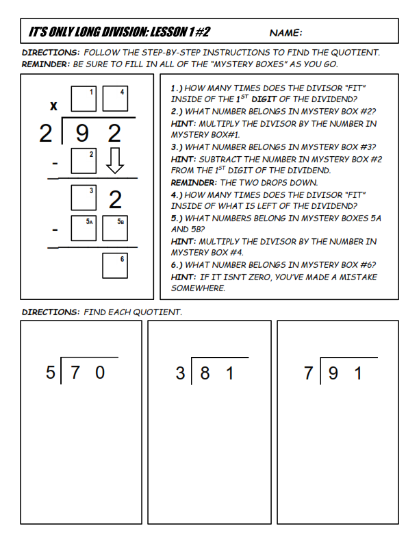 Mrs \ Souzan Gubr Let's learn science : LONG Division Lesson