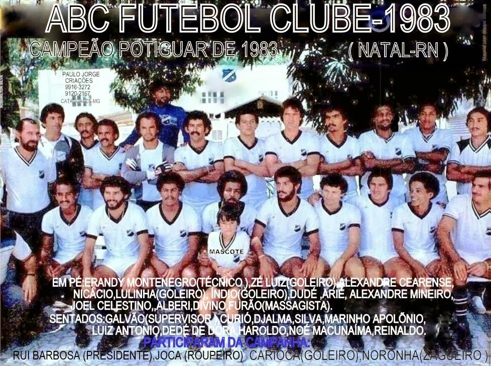 MÚSICA DO GOL: POSTER DO ABC FC 1983 devidamente corrigido quanto aos ...