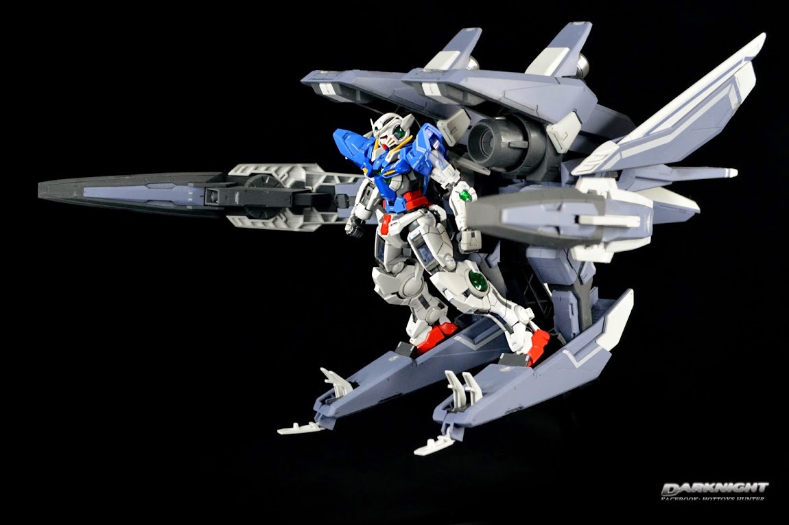 RG 1/144 Gundam Exia + HG 1/144 GN Arms Type E Real Colors Photography ...