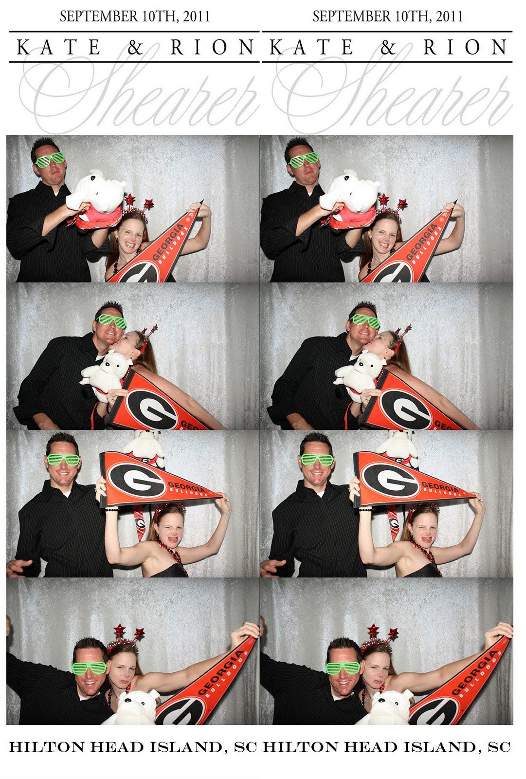 Dollface Photobooth: Kate Morin and Rion Shearer Tie the Knot, College ...