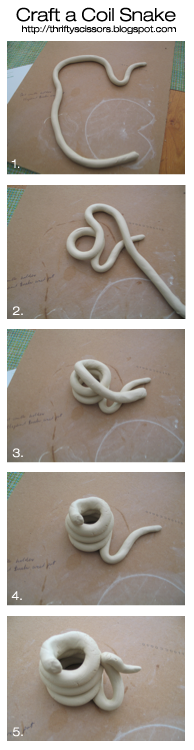 Shape a coiled snake to hold your crayons! | Thrifty Scissors