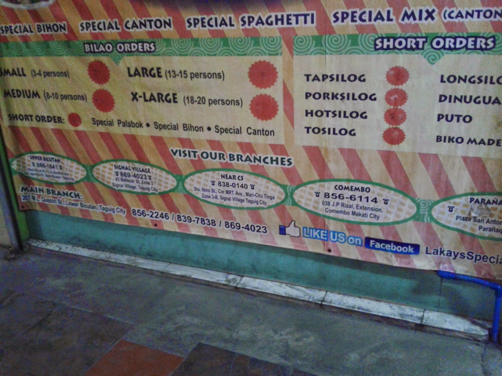James So: Lakay’s Special Palabok – San Antonio Avenue, Parañaque City