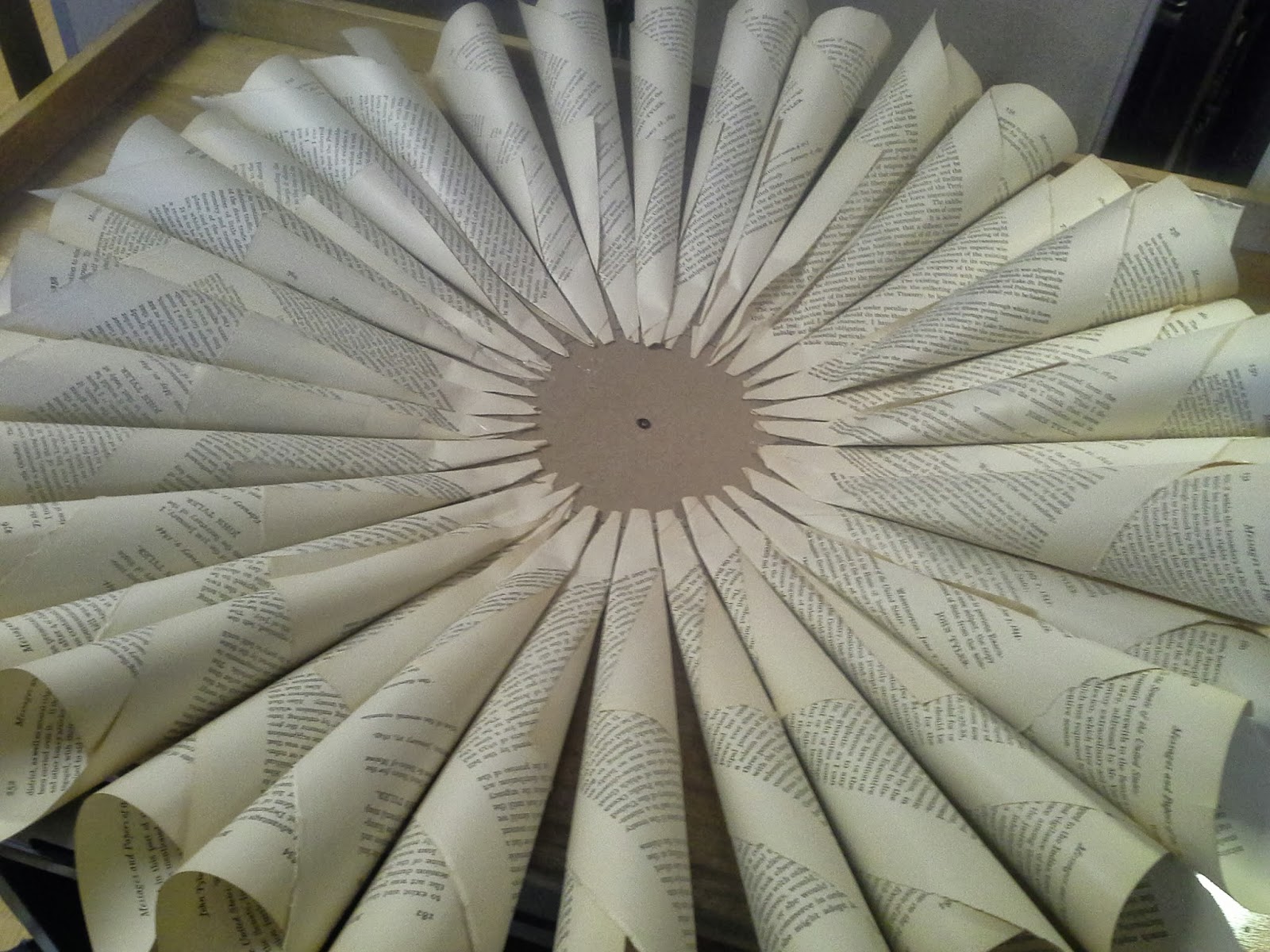 One Vintage Lane: Repurposed Book Page Wreath